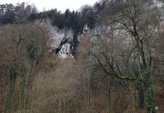 Ruin cave castle Wichenstein