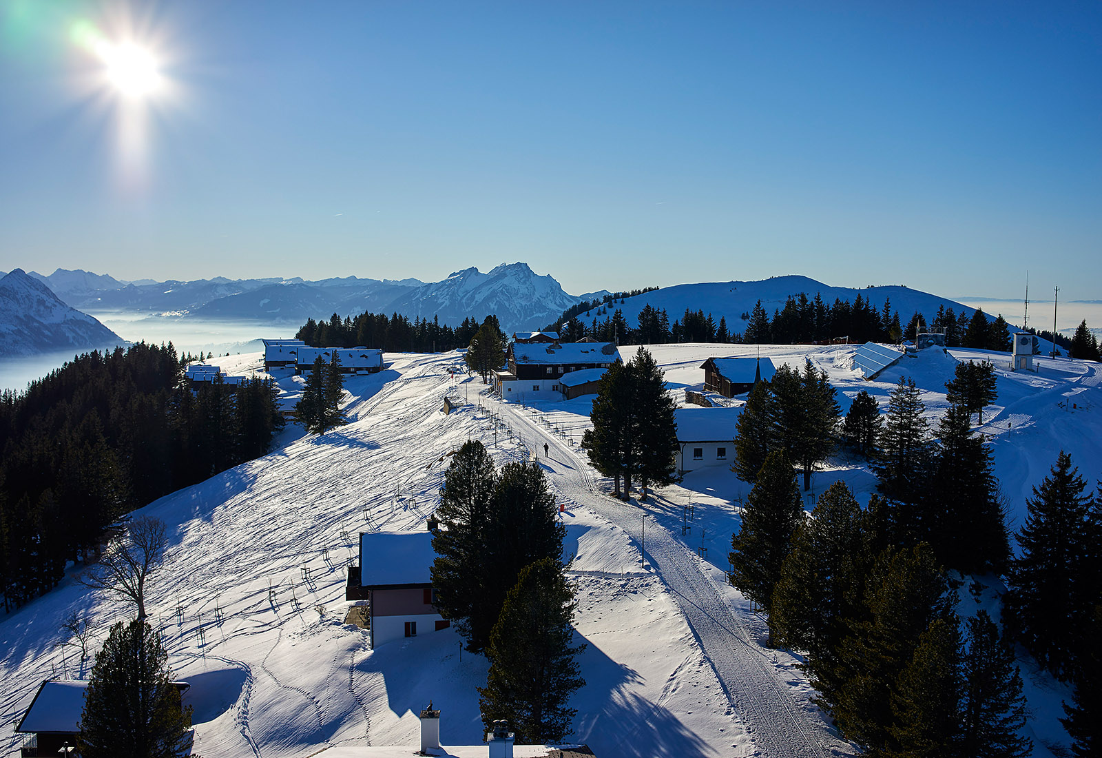 Rigi-Panoramaweg im Winter