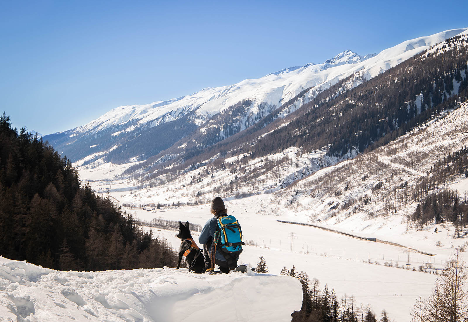 Schneeschuhwanderung mit Mex auf den Hungerberg